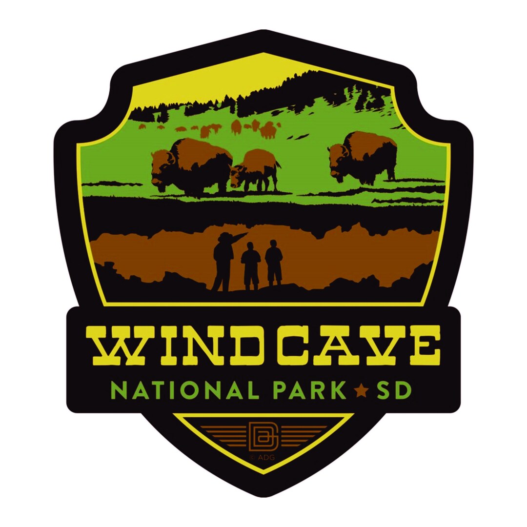 Wind Cave National Park Sticker South Dakota National Park Decal ...