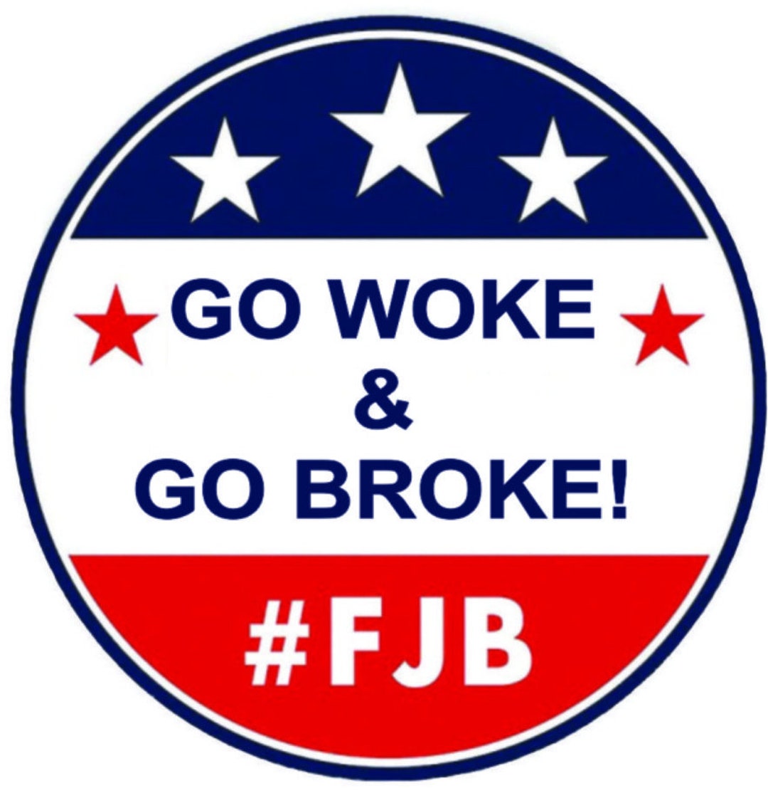 Go Woke & Go Broke Decal / Sticker - Etsy