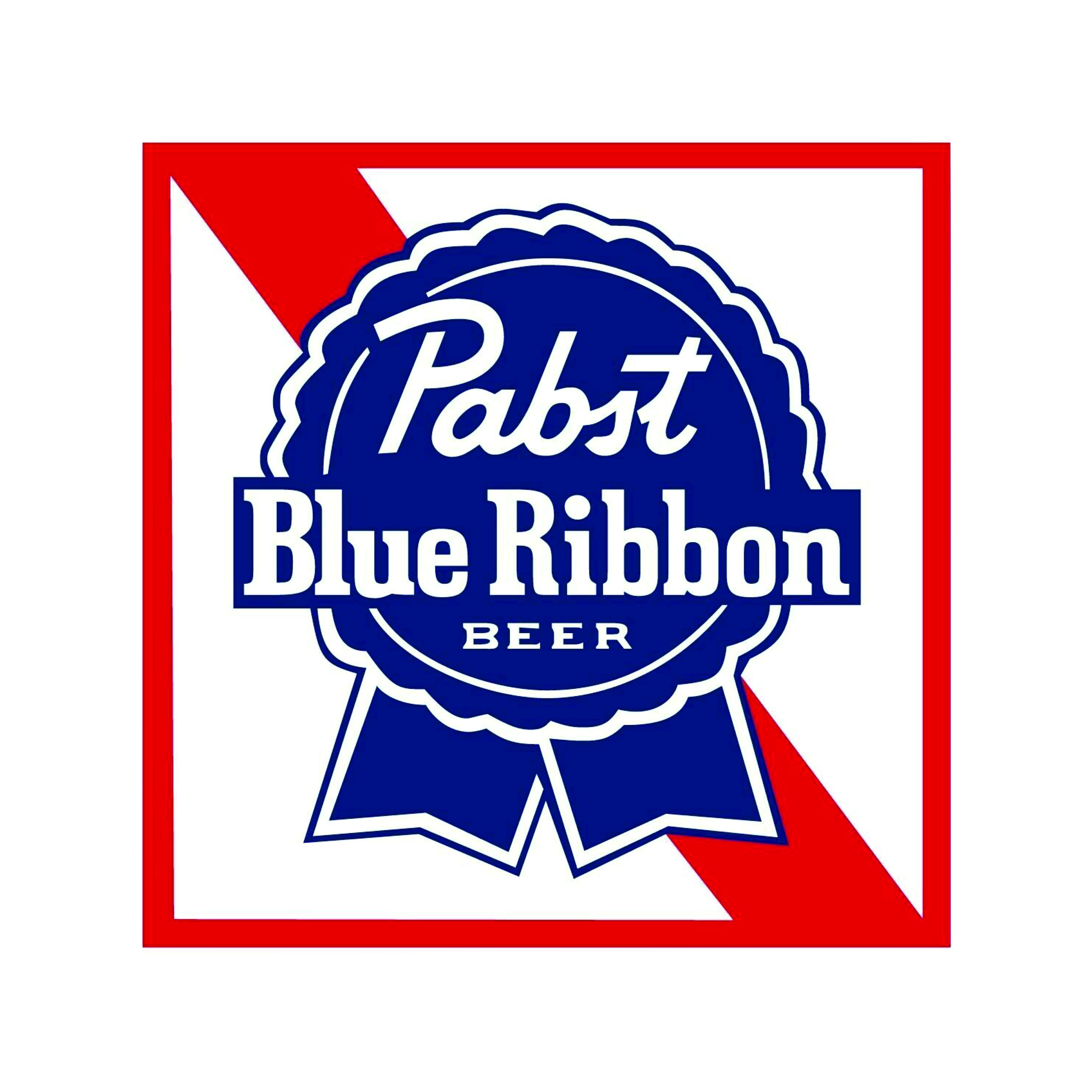 Pabst Blue Ribbon Logo Stencil