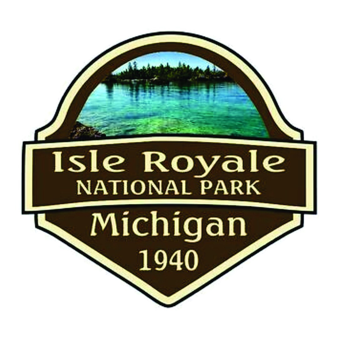 Isle Royale National Park Sticker Michigan National Park Decal ...