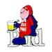 Budweiser Bud Man With a Budweiser Beer Mug Decal Window Sticker Bumper ...