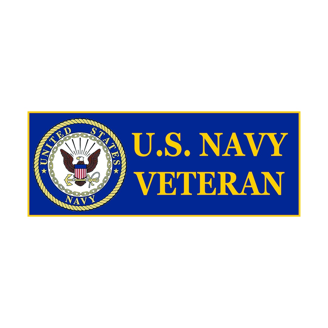 US Navy Veteran Bumper Sticker / Decal - Etsy