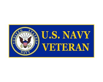 Navy Veteran Sticker - Etsy