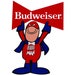 Budweiser Bud Man Decal Window Sticker Bumper Sticker - Etsy