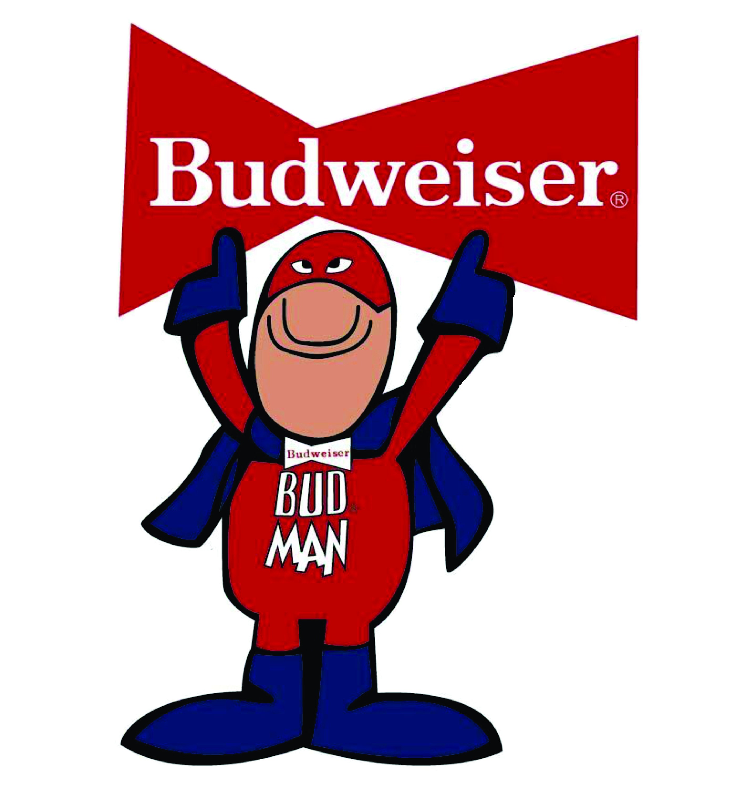 Budweiser Bud Man Decal Window Sticker Bumper Sticker - Etsy