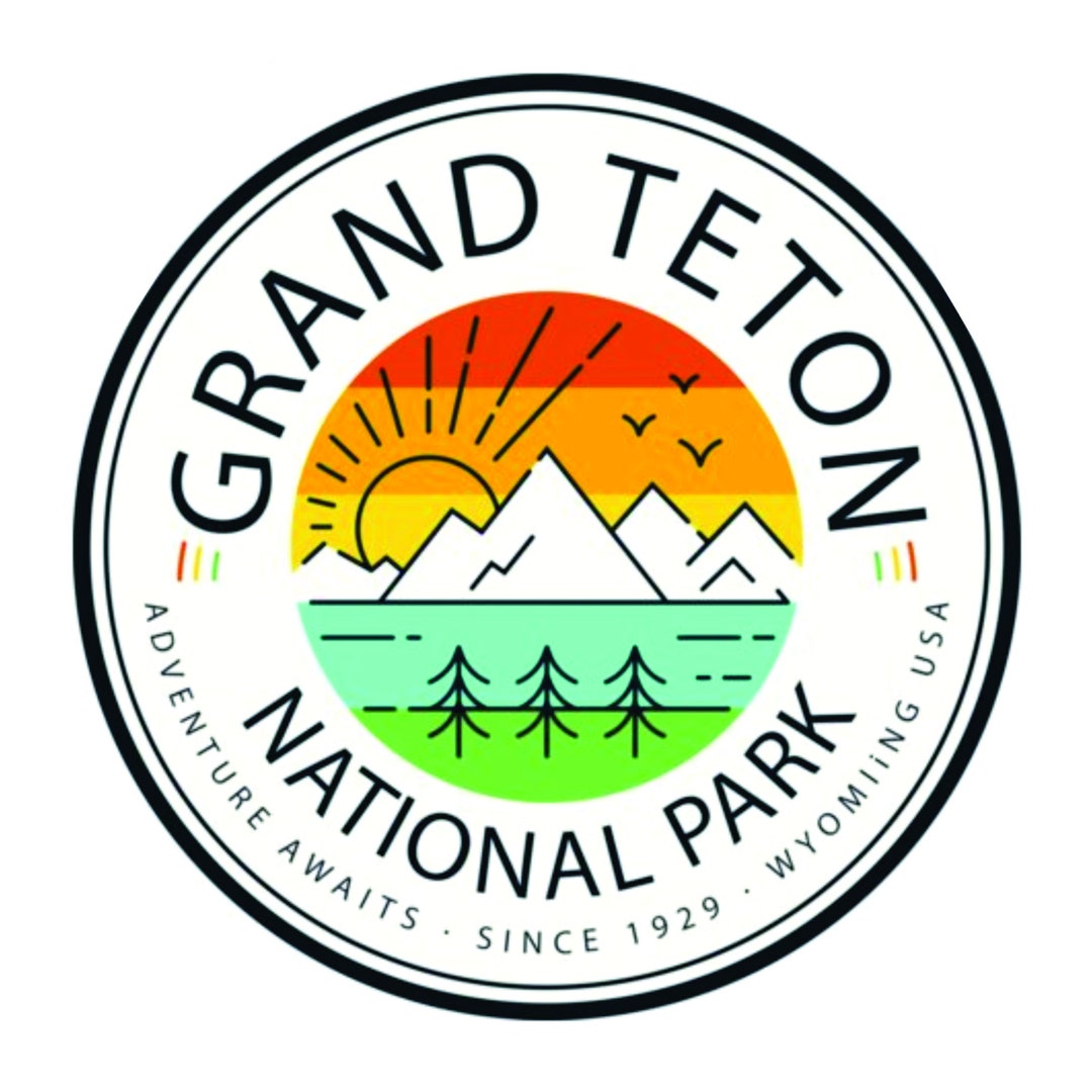Grand Teton National Park Sticker Wyoming National Park Decal / Sticker ...