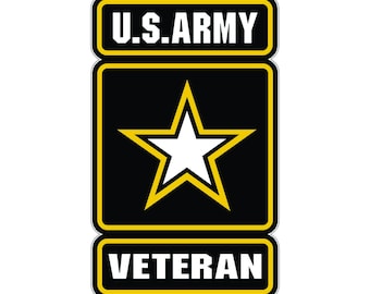 US Army Veteran Car Truck Window Laptop Decal Sticker - Etsy