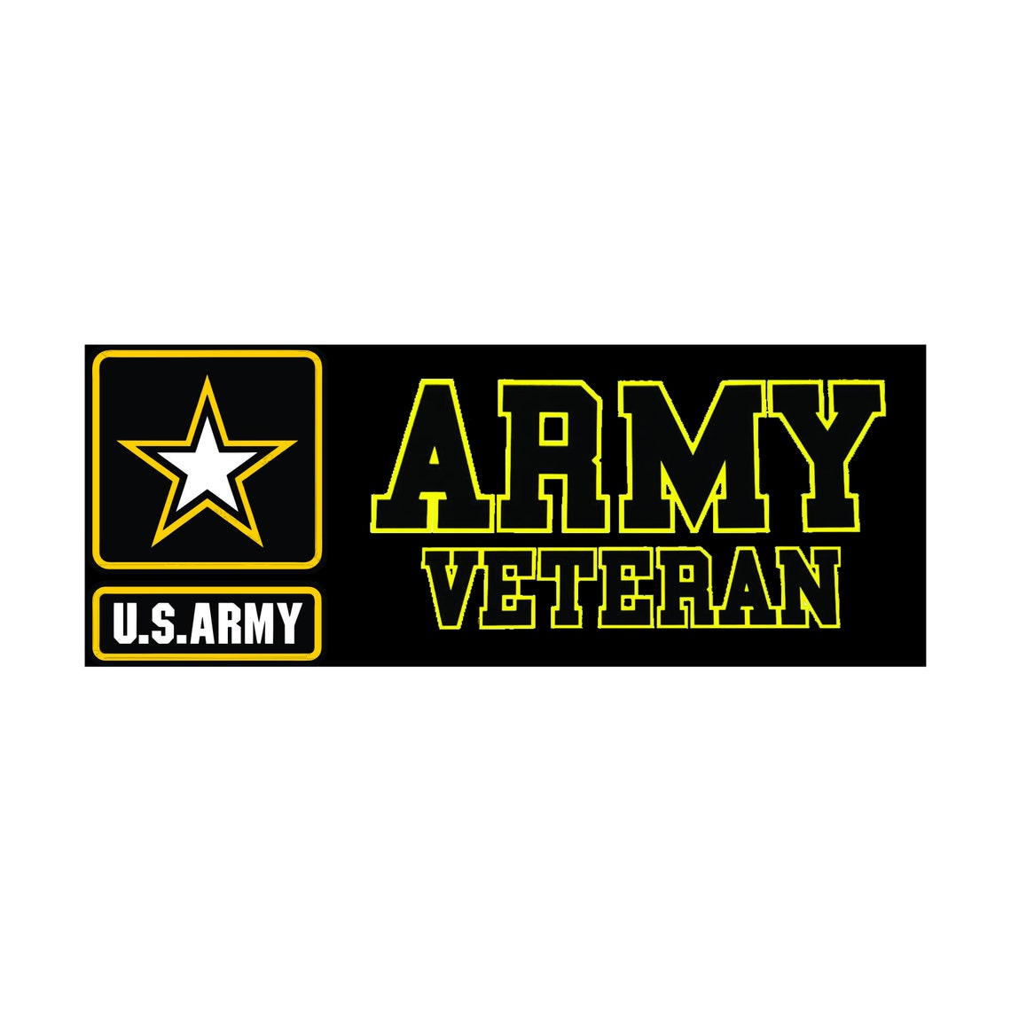 US Army Veteran Bumper Sticker / Decal - Etsy