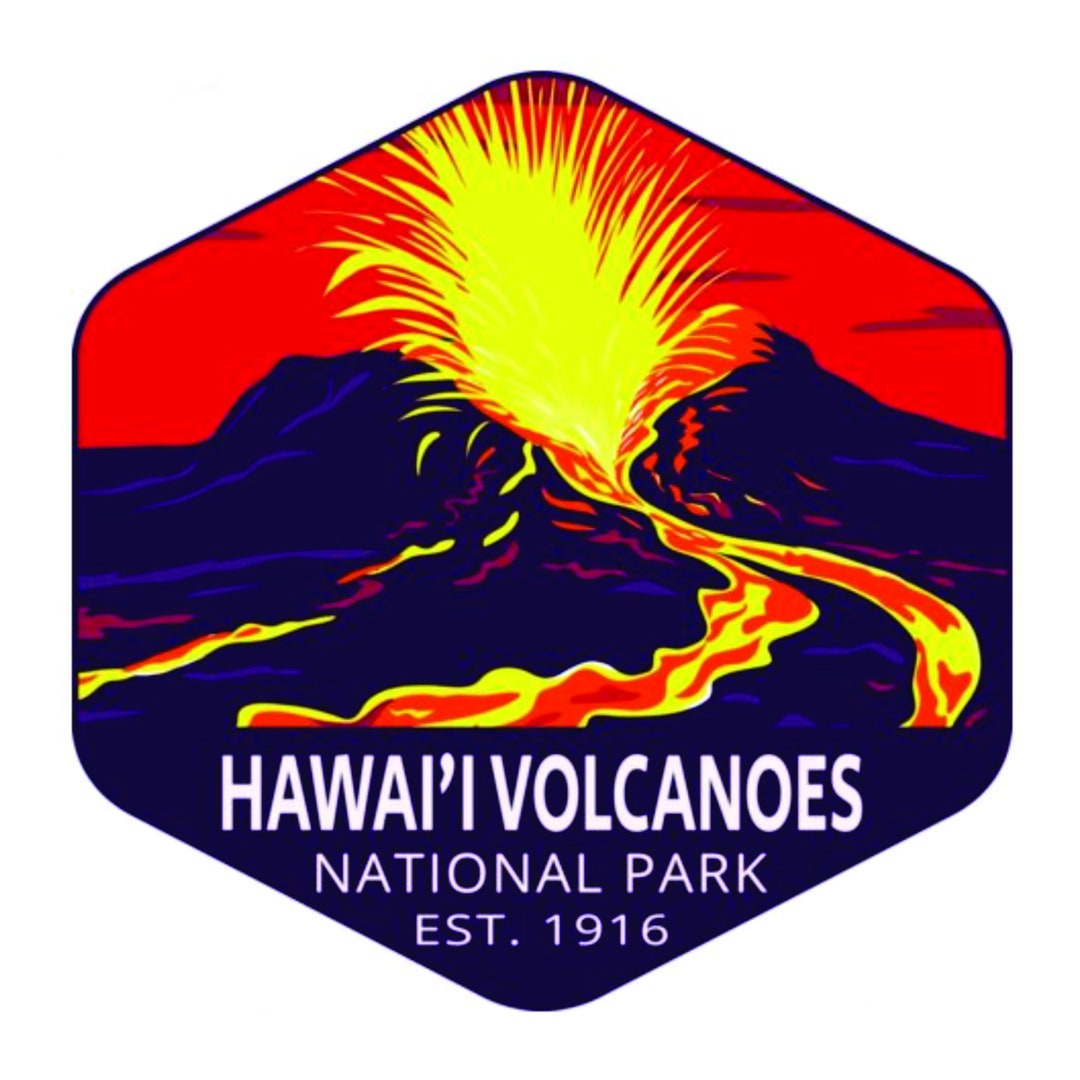 Hawaii Volcanoes National Park Sticker Hawaii National Park Decal ...