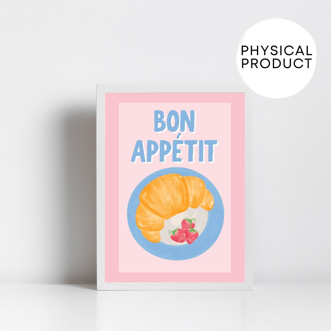 Bon Appetit, Croissant, Strawberry Art, Breakfast, Brunch Decor, Brunch ...