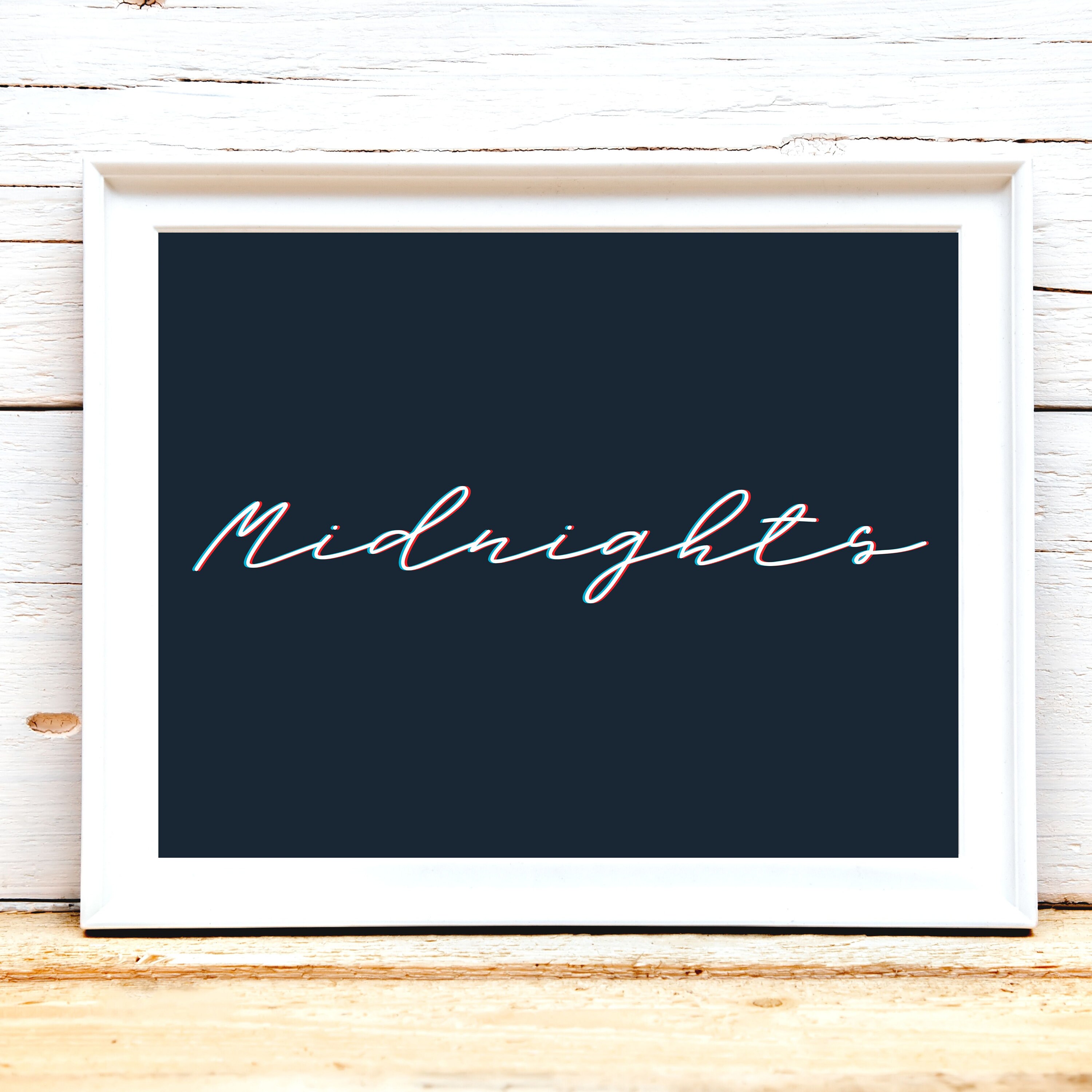 Midnights Poster, One Word, Cursive Font, Apartment Wall Decor, Song ...