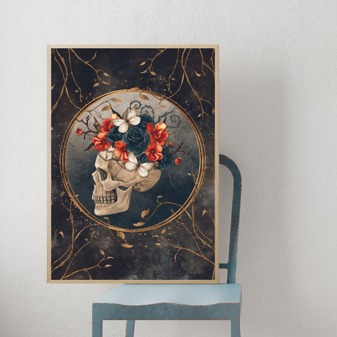 Skull Artwork, Skull Painting, Gothic Artwork, Dark Artwork, Dark Art ...