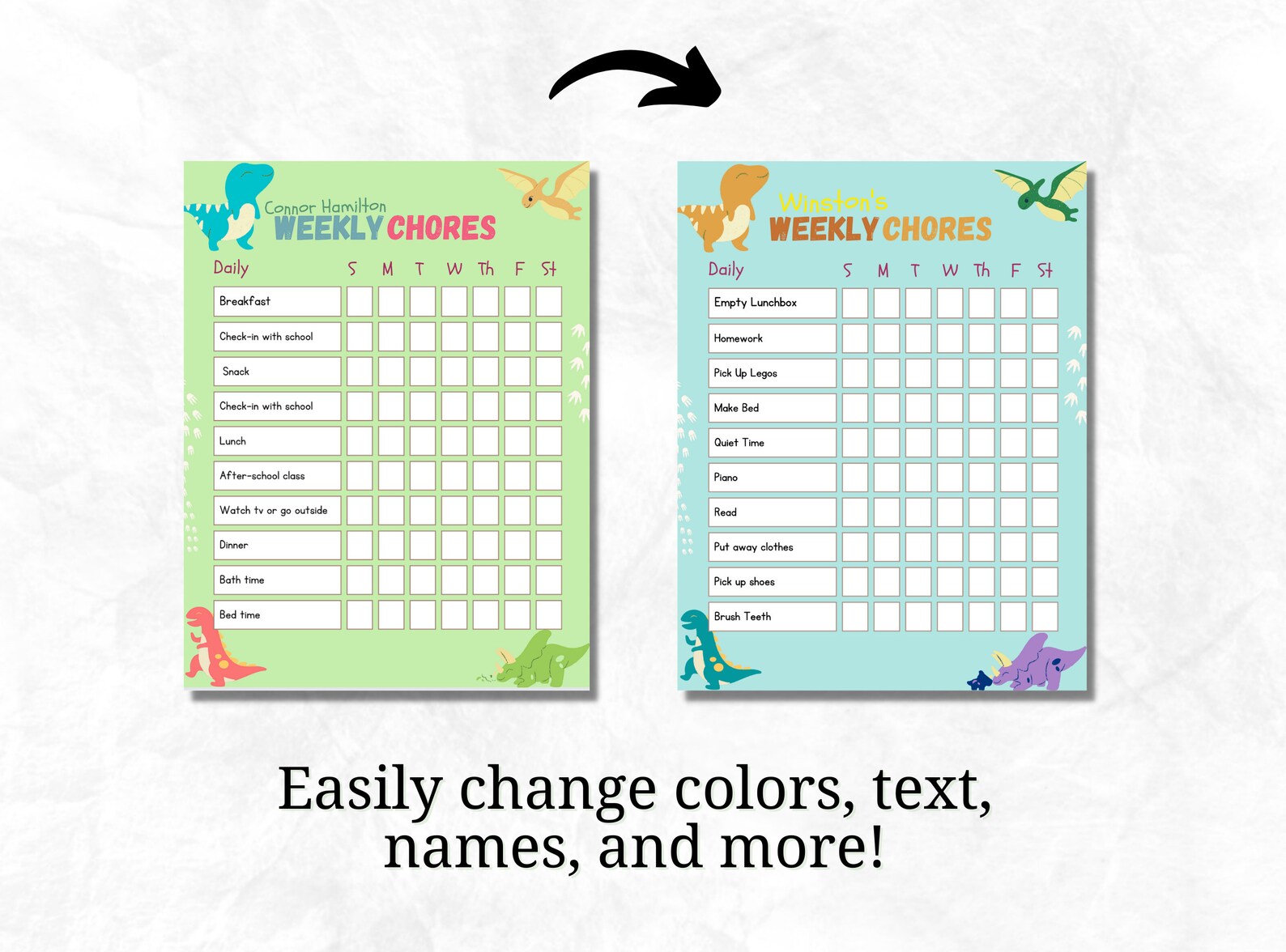 EDITABLE Kids Chore Chart | Routine Chart | Chore Chart for Kids | Kids ...