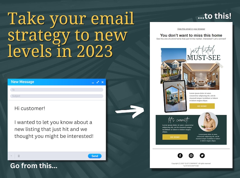 50 Real Estate Email Templates | Realtor Email Marketing | Canva ...