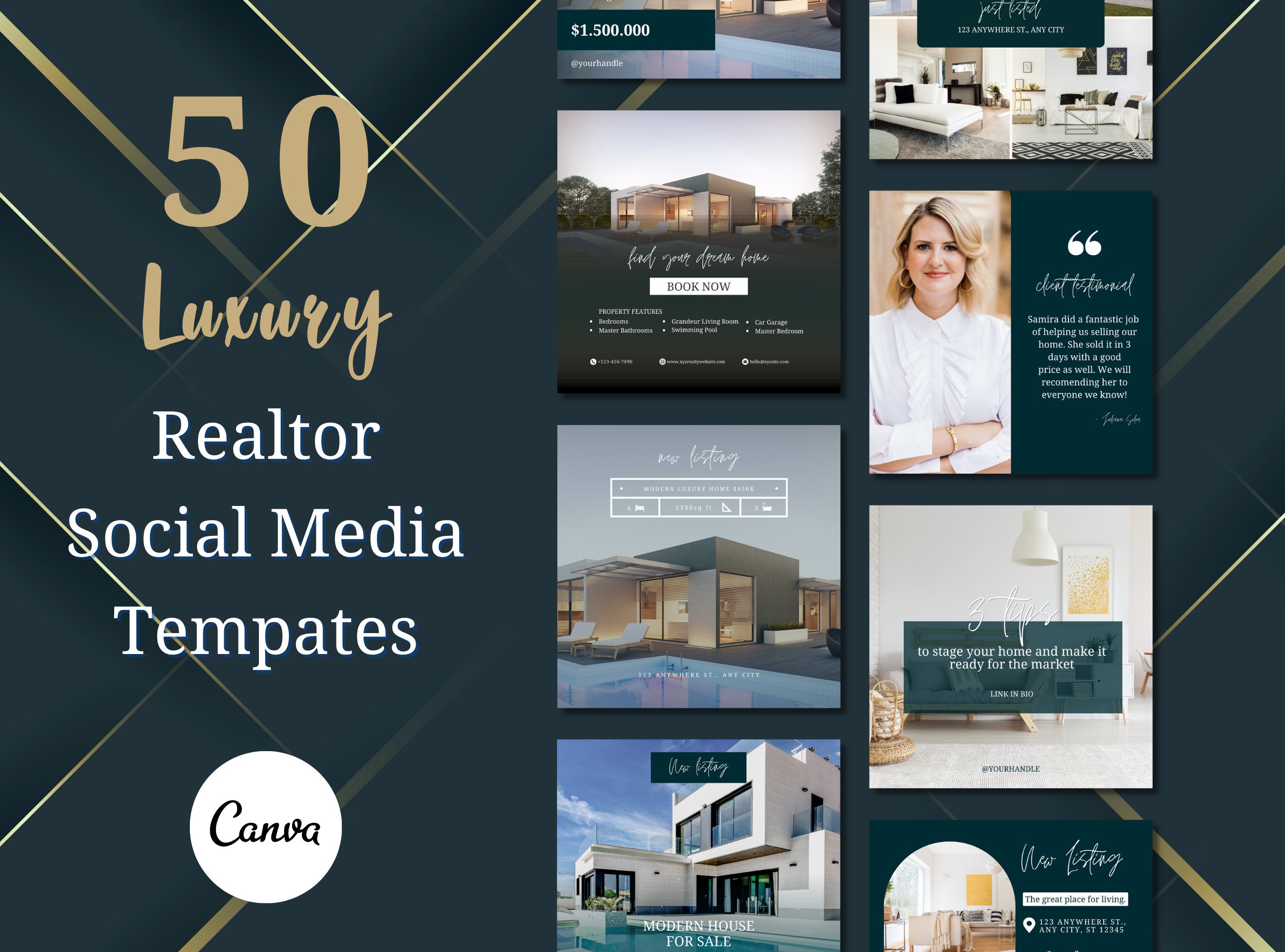 50 Real Estate Social Media Templates | Realtor Social Templates ...