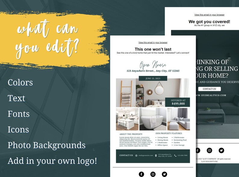 50 Real Estate Email Templates for 2026 | Realtor Email Marketing ...