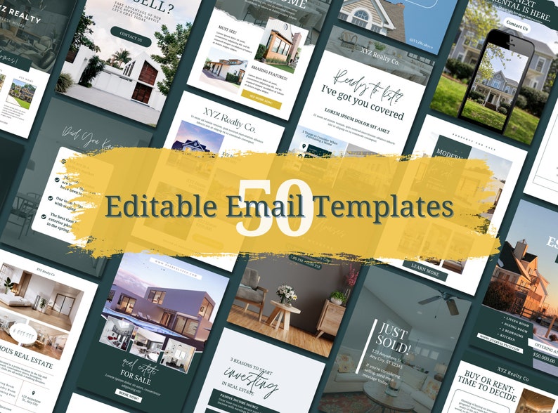 50 Real Estate Email Templates | Realtor Email Marketing | Canva ...