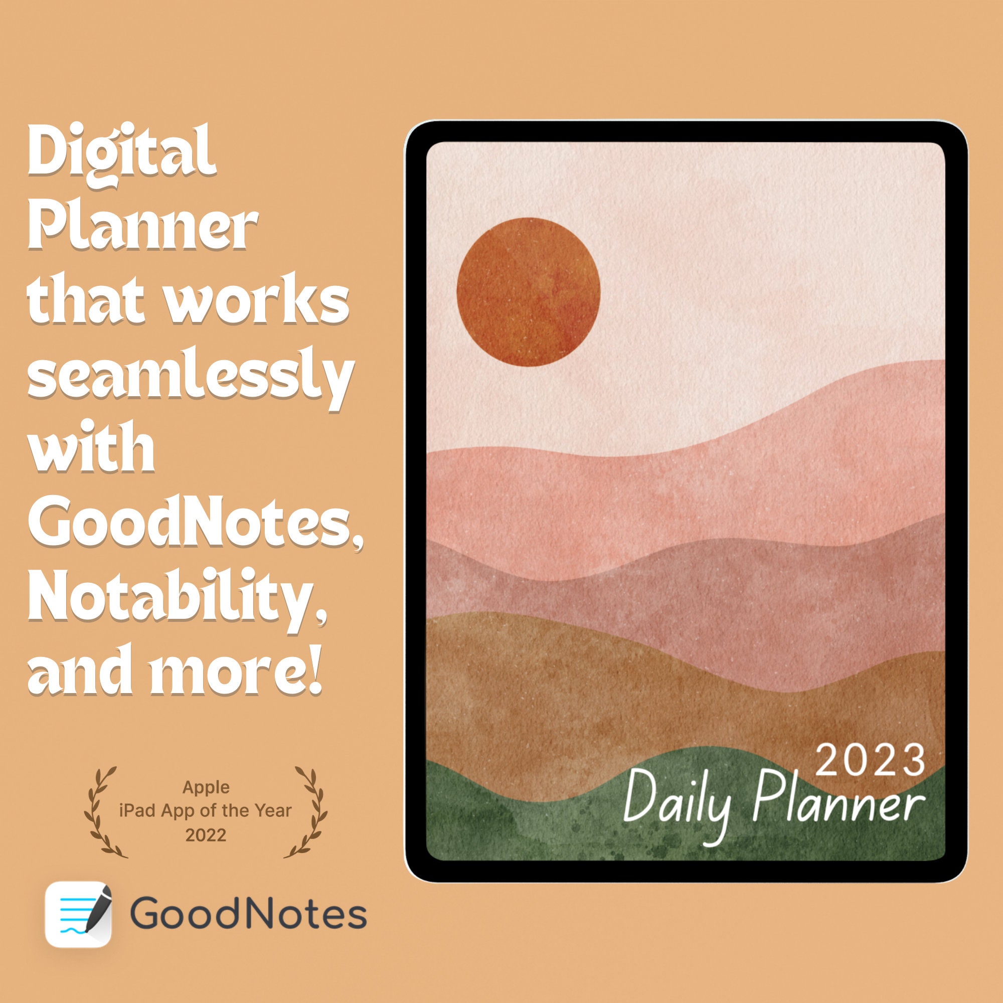 2023 Digital Planner | Goodnotes Planner | Notability | Digital Journal ...