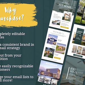 50 Real Estate Email Templates | Realtor Email Marketing | Canva ...