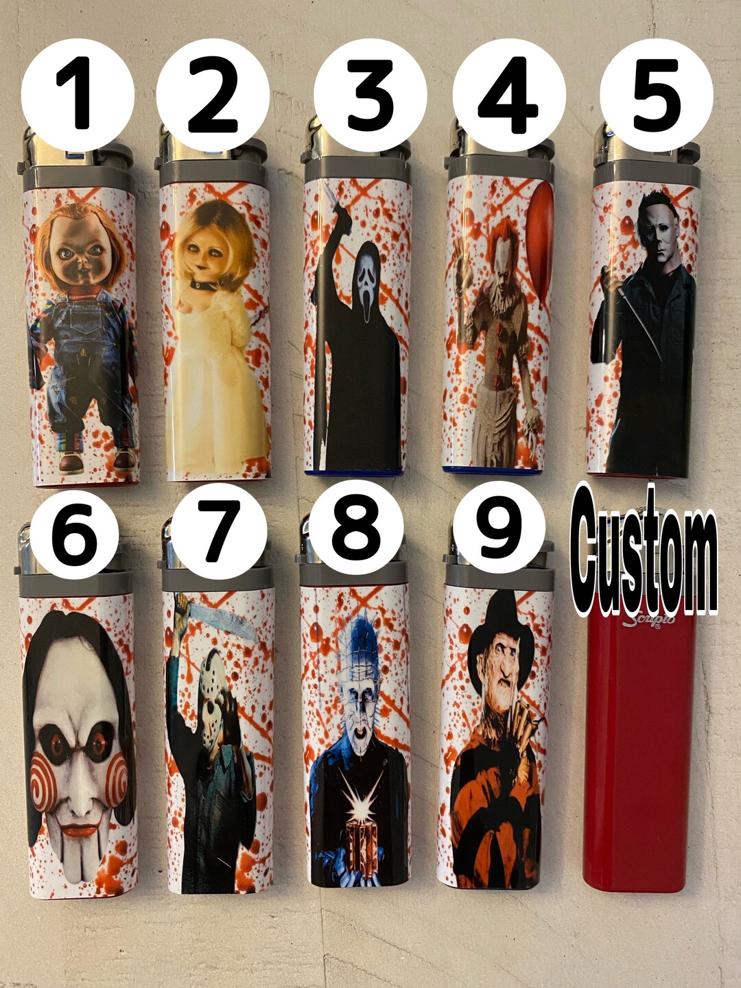 Horror Movie Villain Doll Bride Evil Slasher Knife Balloon Clown Scary ...