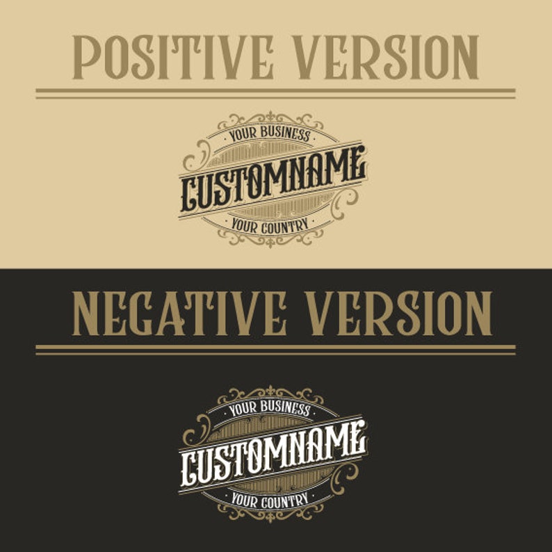 Pre-made Vintage Logo, Handcrafted Style, Customizable Retro Design ...