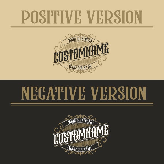 Pre-made Vintage Logo, Handcrafted Style, Customizable Retro Design ...