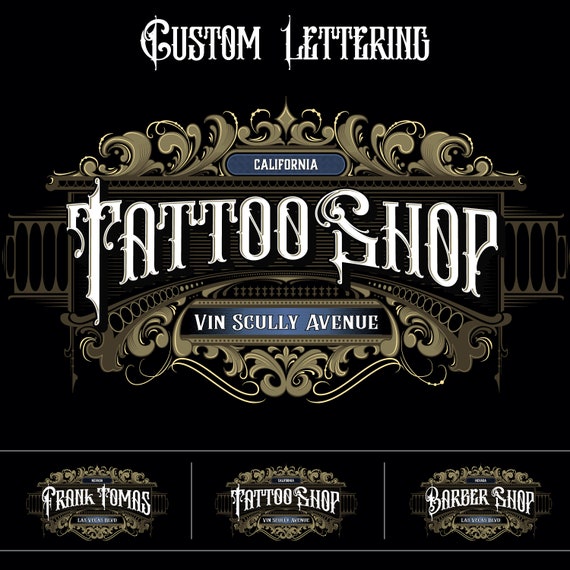 Victorian Font Tattoos
