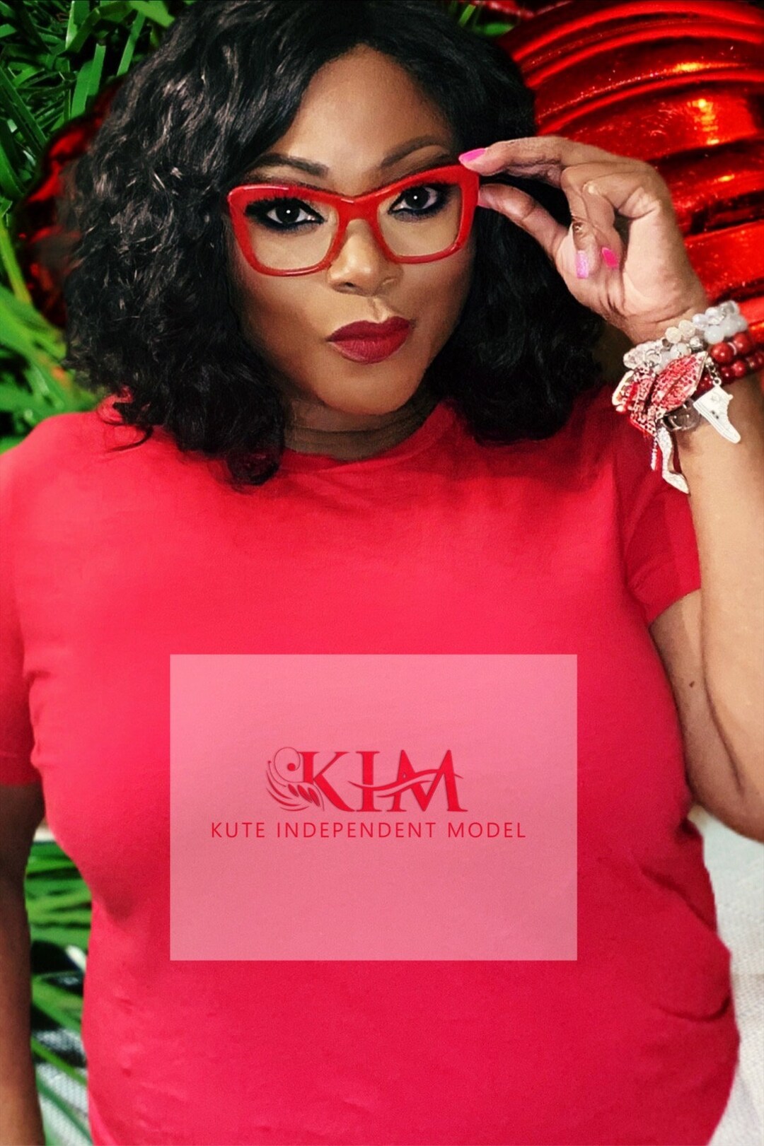 RED Bella Canvas T-shirt/t-shirt Mockup/plus Size Mockup/black Women ...