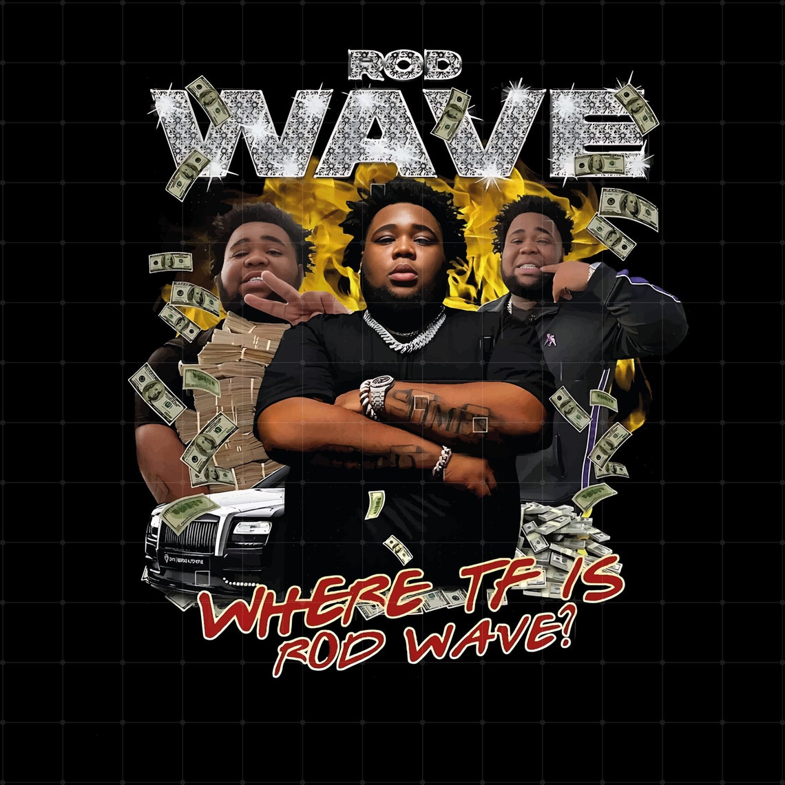 Digital File, Rove Wave Png File Rod Wave PNG File where TF is Rod Wave ...