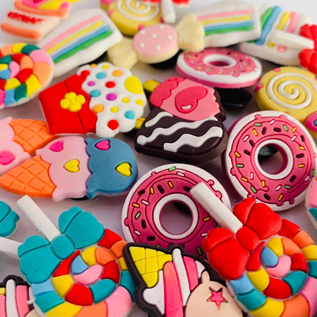 Cake Candy Jibbitz Croc Charms Grab Bag, Mystery Croc Charm Set - Etsy