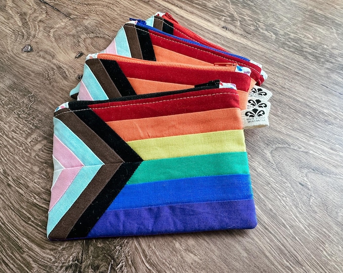 Rainbow Zipper Pouch, Colorful Printed Wallet, Pride Flag, Coin Purse ...