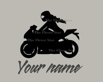 Motorcycle Sticker - Etsy
