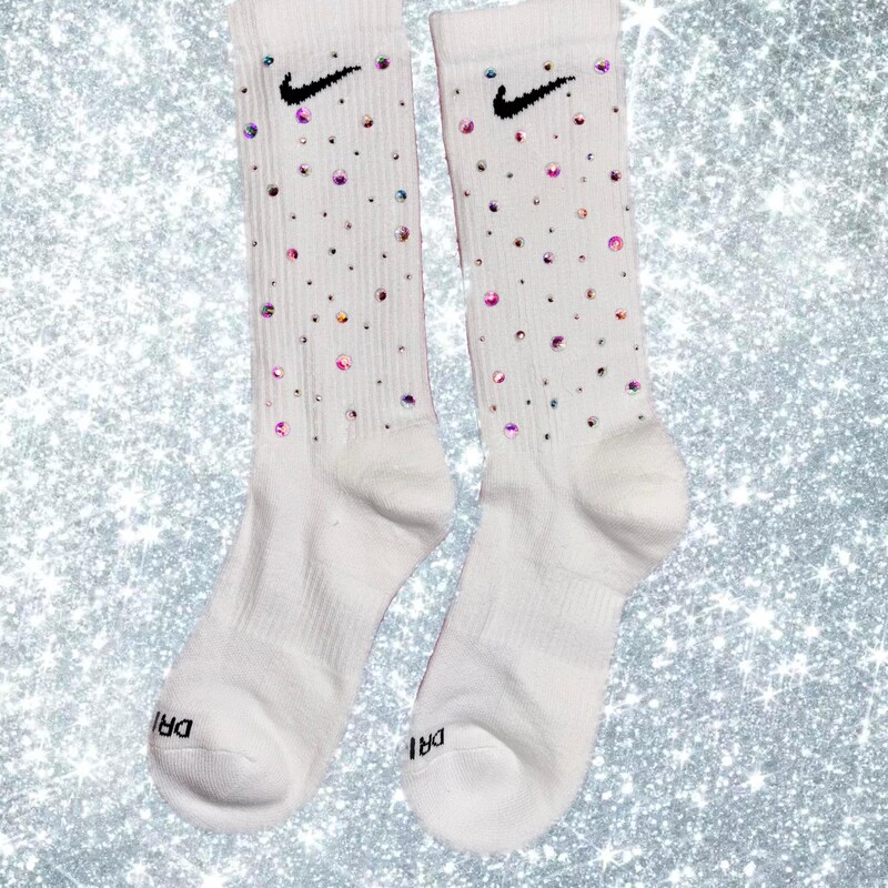 Rhinestone Socks - Etsy