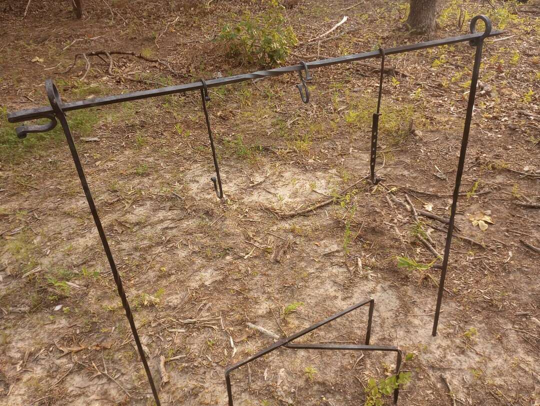 Large Camp Fire Irons Dutch Oven Cook Set, Tripod or Cross Bar. - Etsy