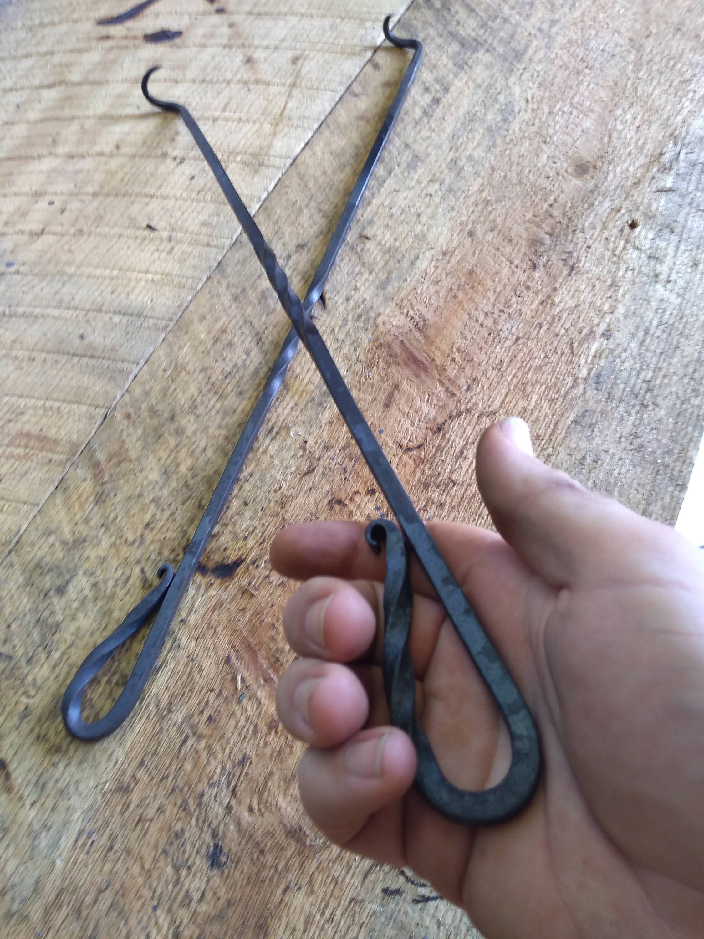 Hand Forged Steak Turner, Meat Flipper BBQ Tool. - Etsy