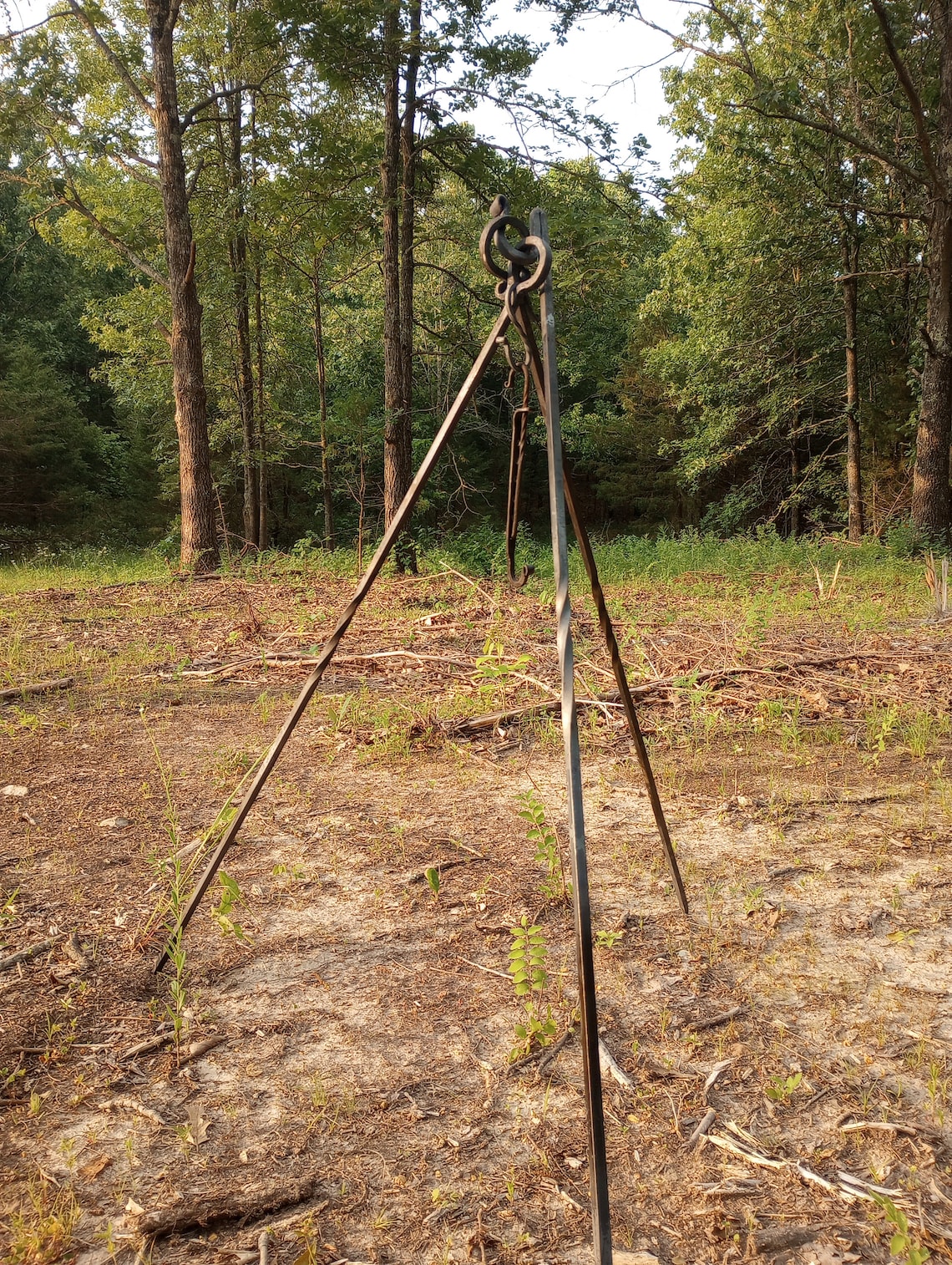 Large Camp Fire Irons Dutch Oven Cook Set, Tripod or Cross Bar. - Etsy