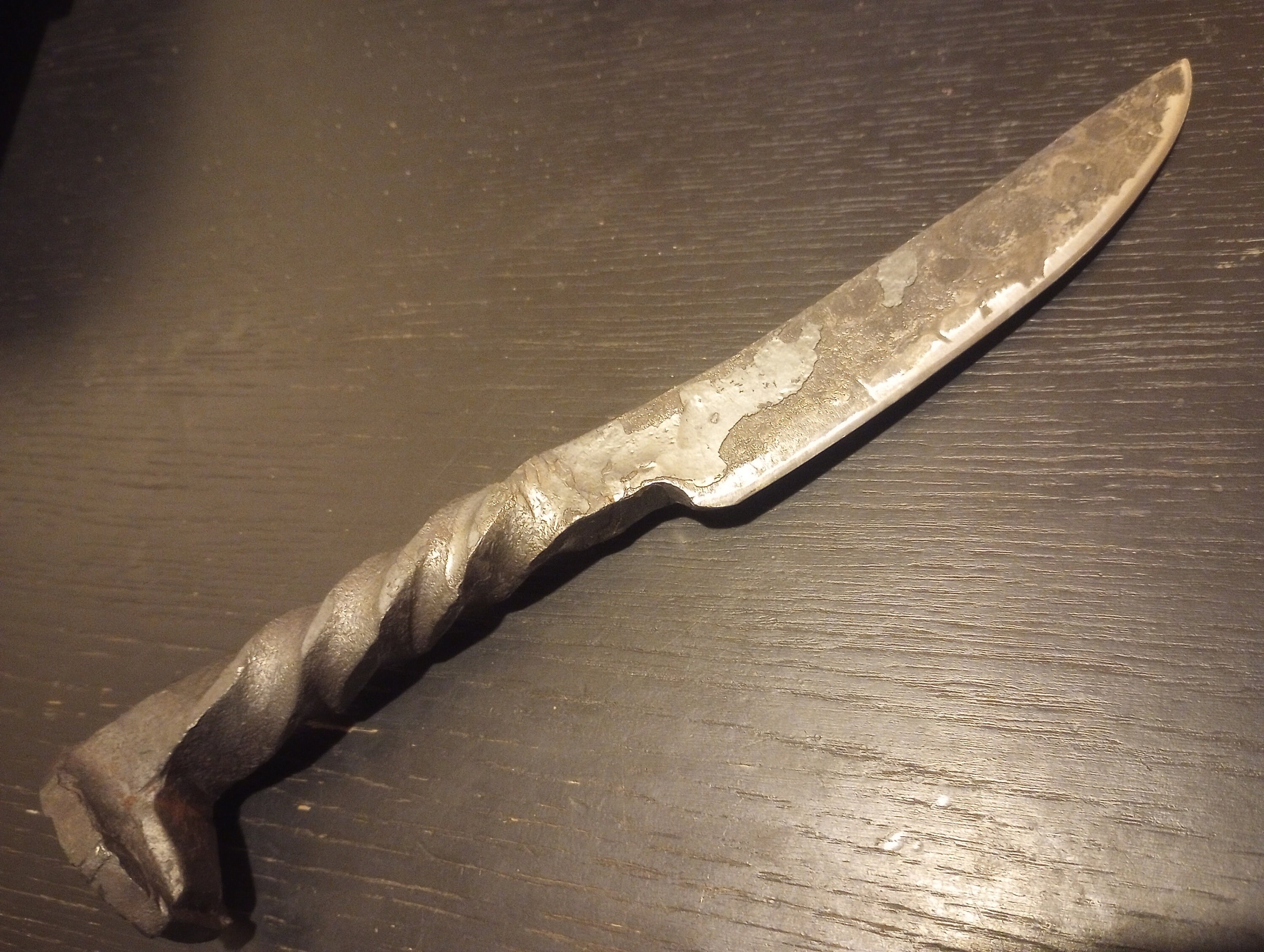 Hand Forged Railroad Spike Knife - Etsy