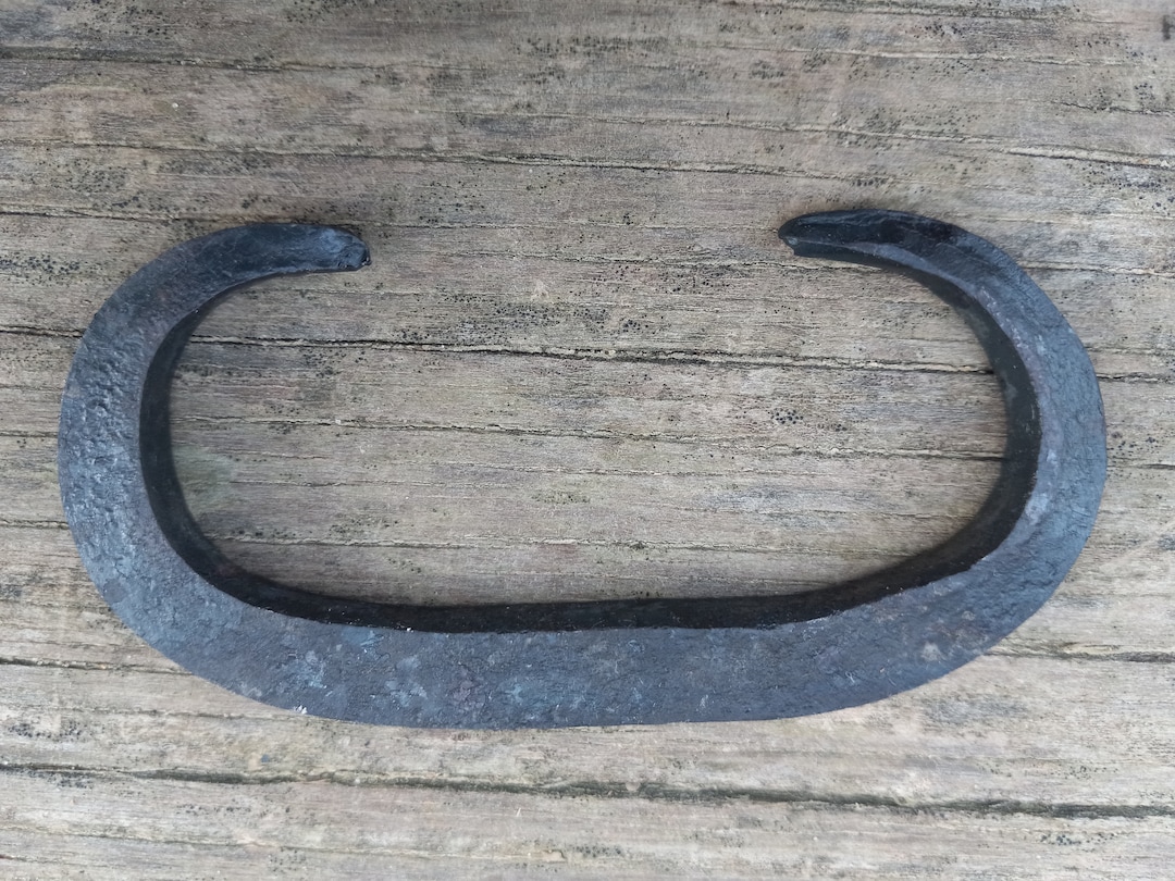Hand Forged "c" Shaped Flint Striker, Fire Starter, Flint and Steel ...