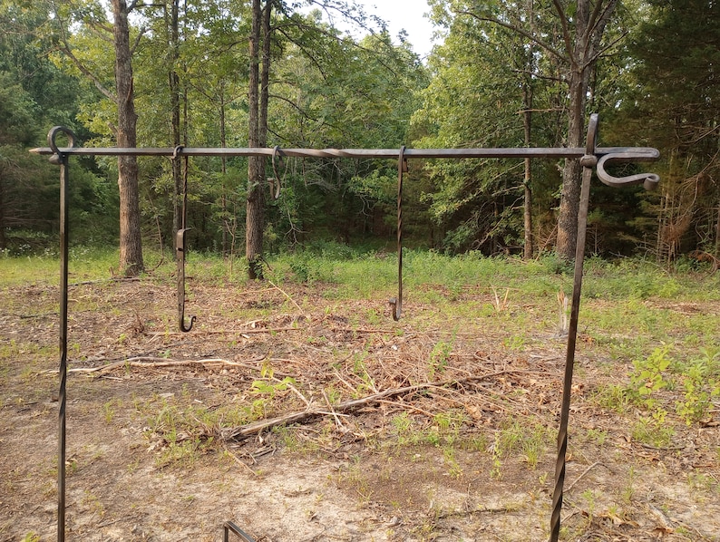 Large Camp Fire Irons Dutch Oven Cook Set, Tripod or Cross Bar. - Etsy