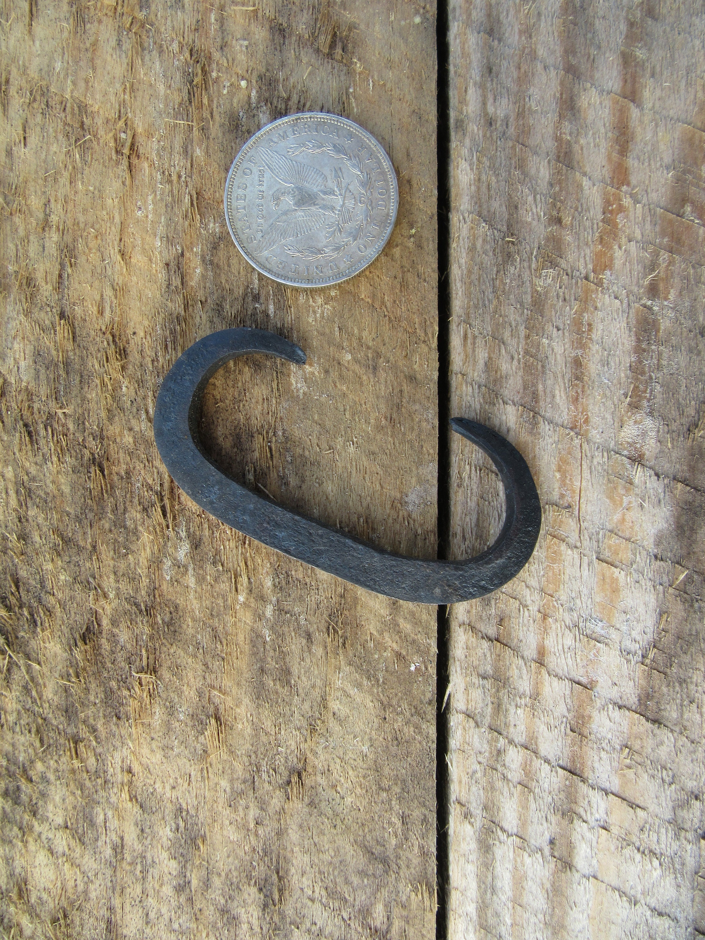 Hand Forged "c" Shaped Flint Striker, Fire Starter, Flint and Steel ...