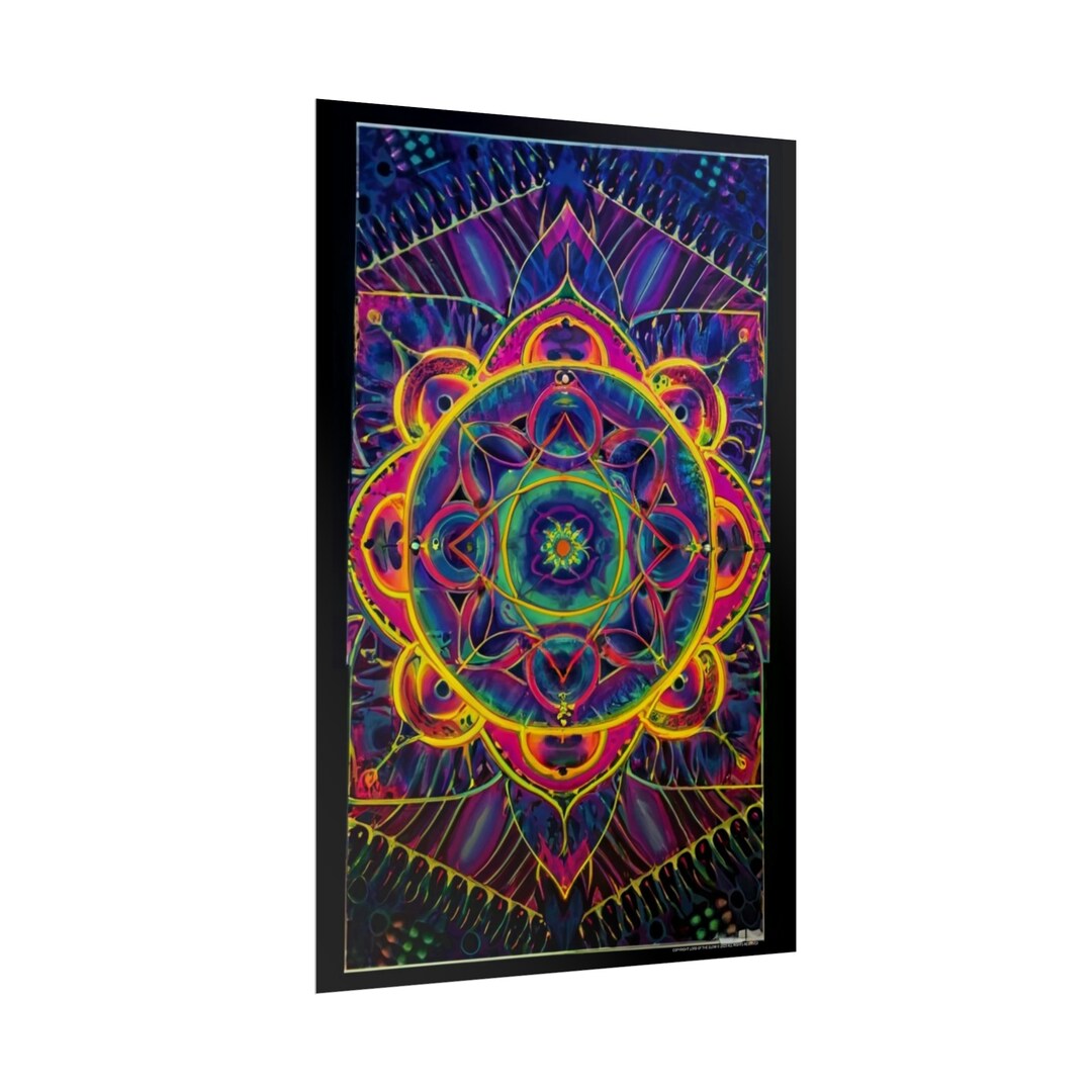 Sacred Geometry Pattern Psychdelic Art Poster 24 X 36 - Etsy