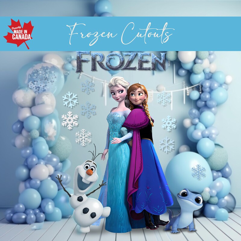 Frozen Characters Backdrop - Etsy