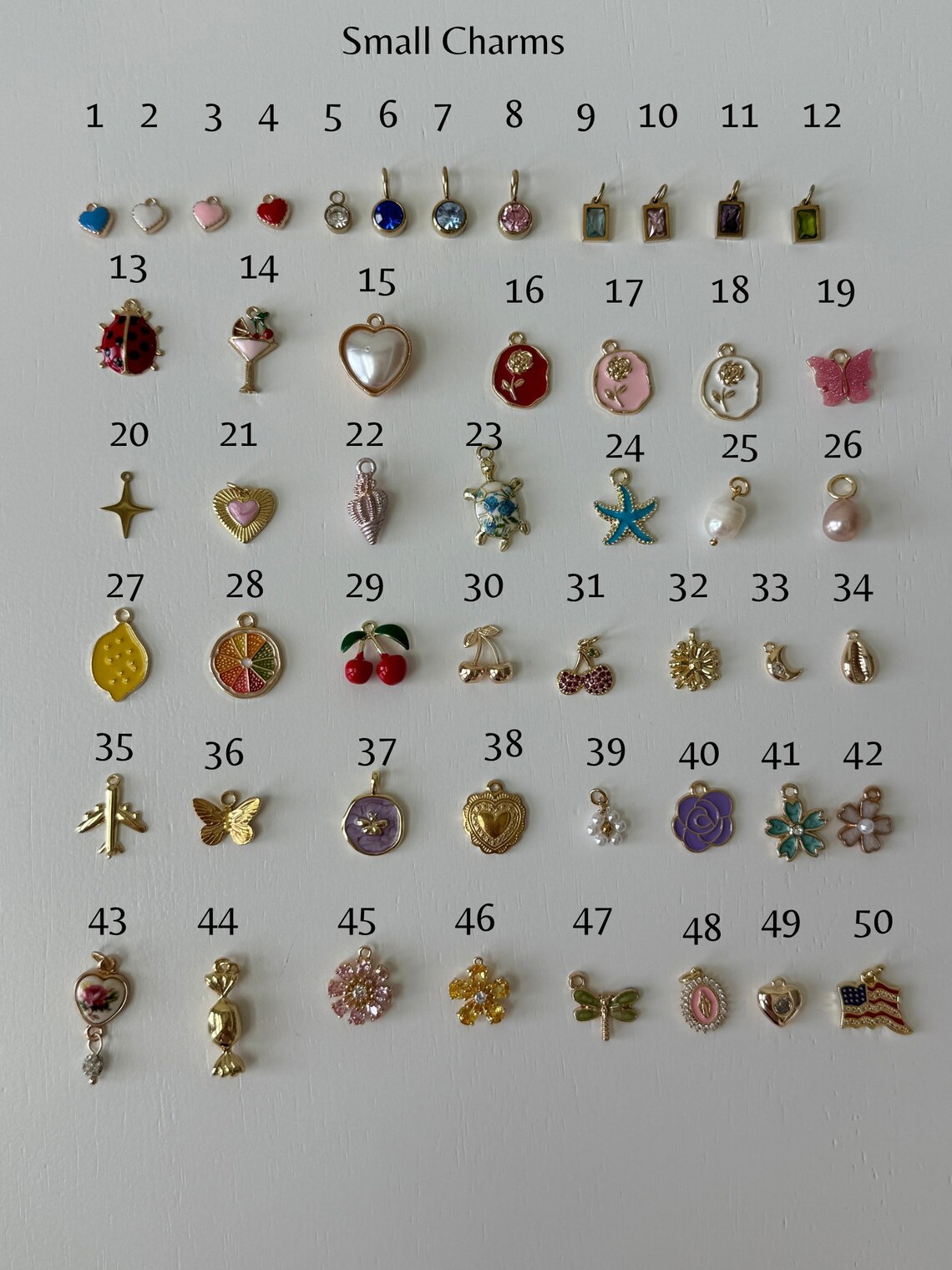 Custom Charm Necklace, Build Your Own Charm Necklace, Vintage Style ...