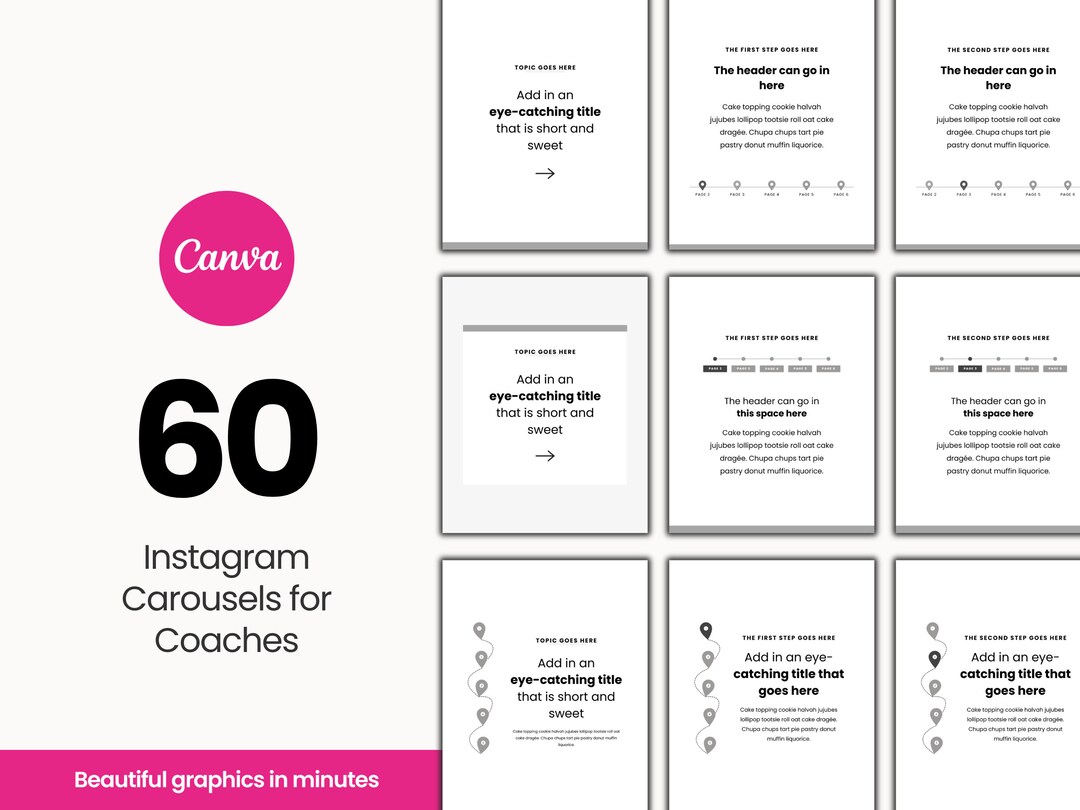 Instagram Carousel Templates for Coaches Instagram Templates Coaching ...