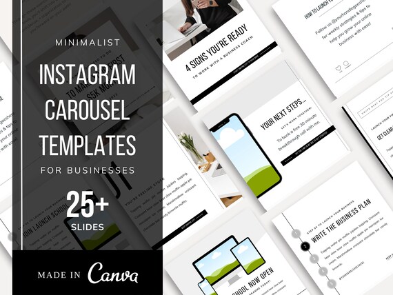 Minimalist Instagram Carousel Templates Simple Carousel - Etsy
