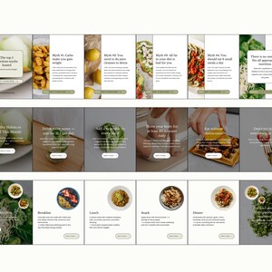 Instagram Carousel Template for Nutritionists, Wellness Seamless ...