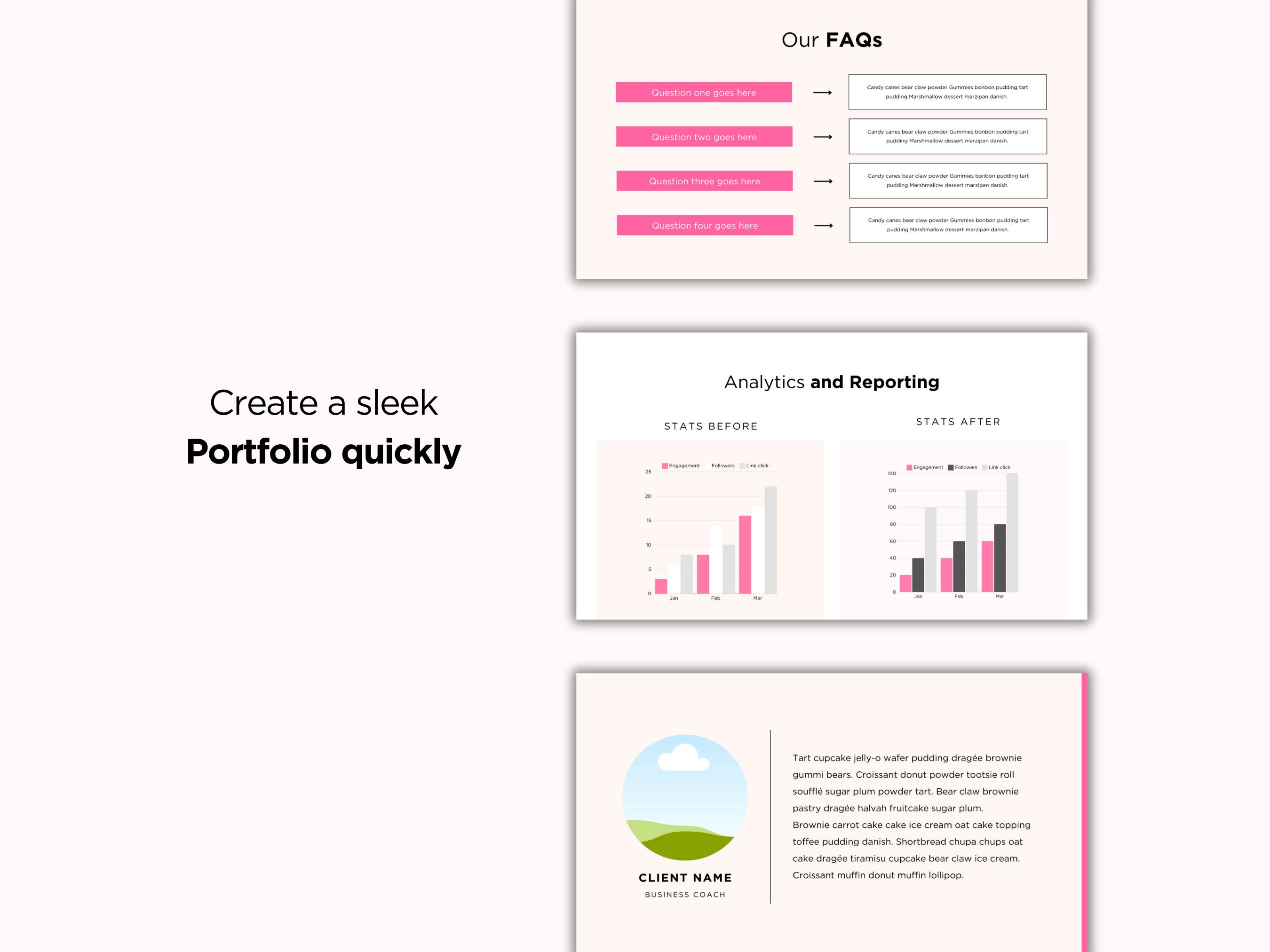 Social Media Manager Portfolio Template SMM Portfolio Social Media ...
