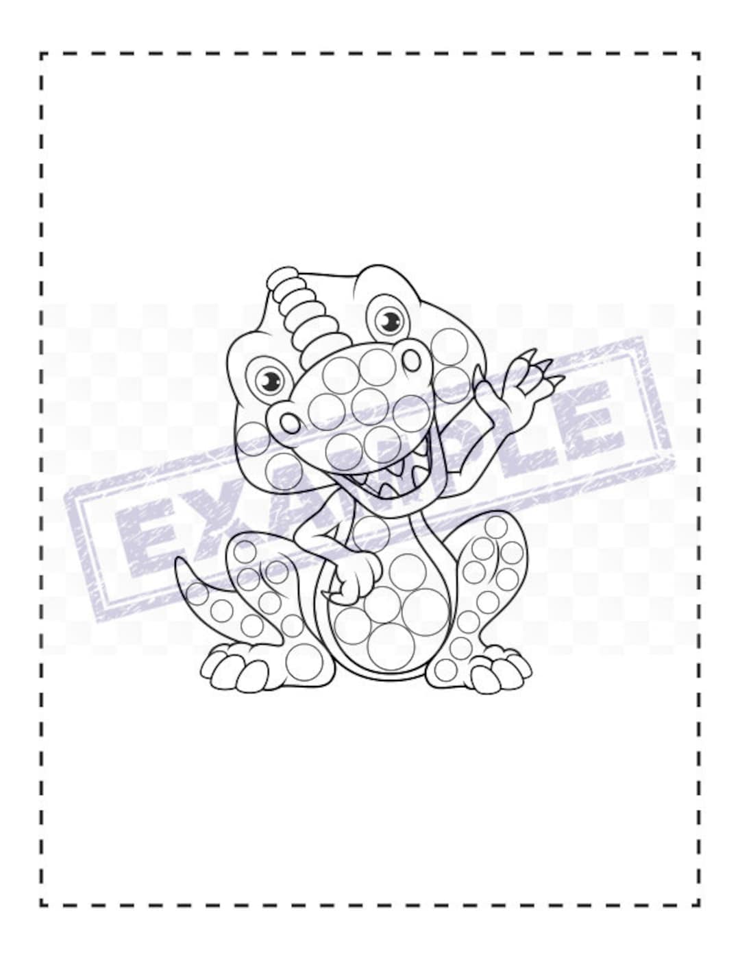 Dinosaur Coloring Pages ADORABLE PDF, 20 Full 8x11, Cute Unicorns for ...