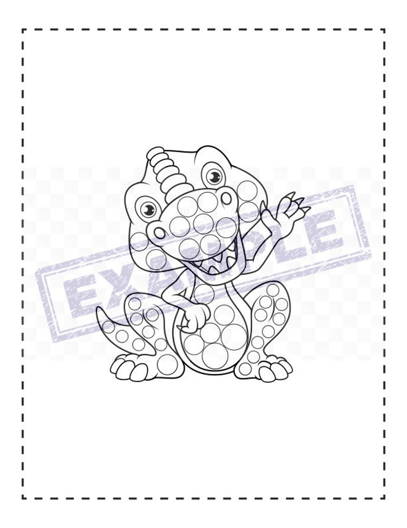 Dinosaur Coloring Pages ADORABLE! - PDF, 20 Full 8x11", Cute Unicorns ...