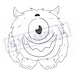 Cute Monster Coloring Pages – 50 Adorable Designs (PDF) - Etsy